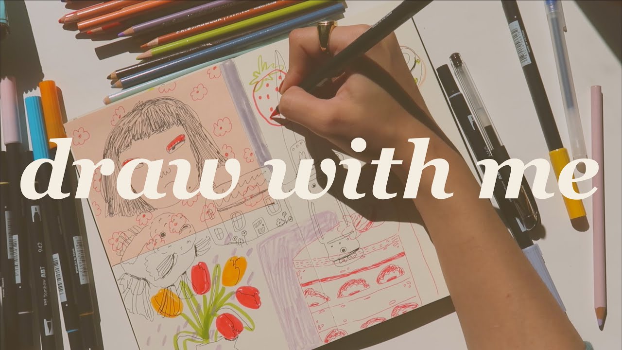 ~ draw with me ~ and artist q&a! - YouTube
