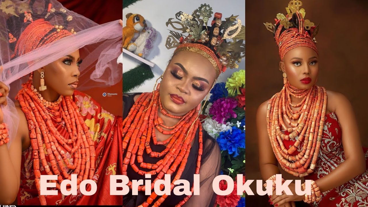 EDO TRADITIONAL OKUKU / Edo Bridal Hairstyle - YouTube