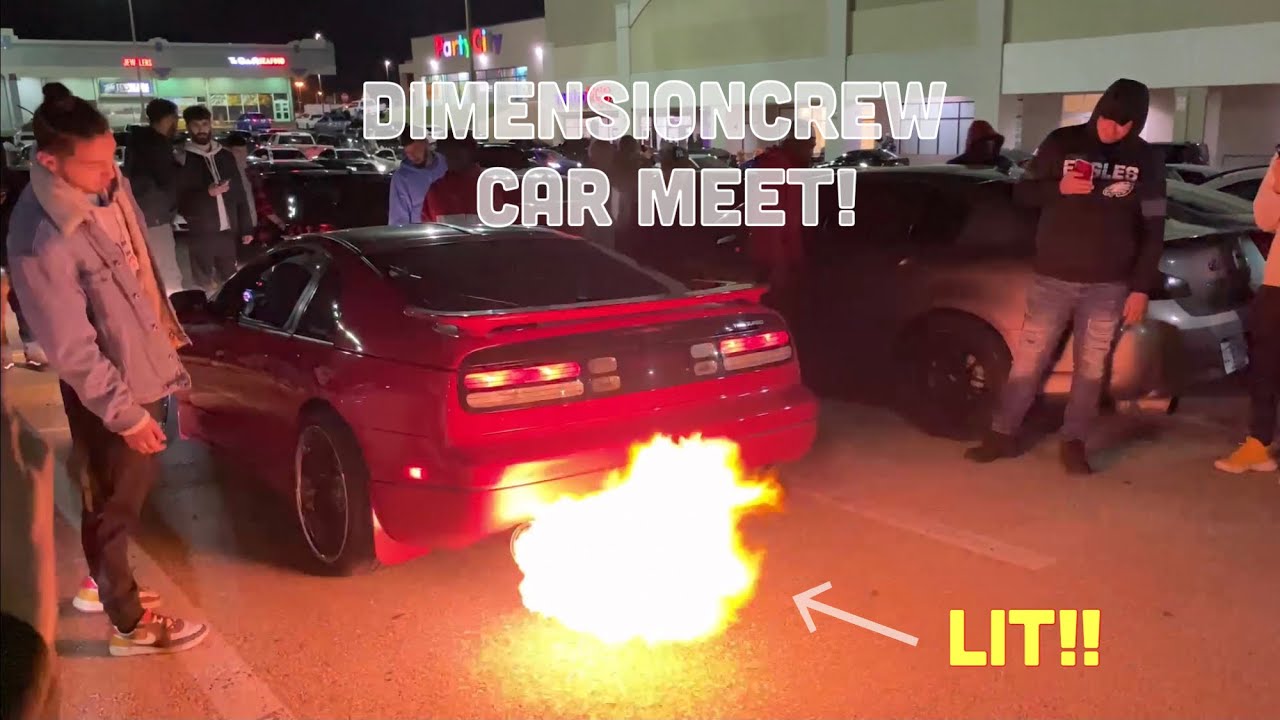 CAR MEET TURNS INTO A CRAZY 2 STEP REV BATTLE! 300zx with 2jz SWAP ...