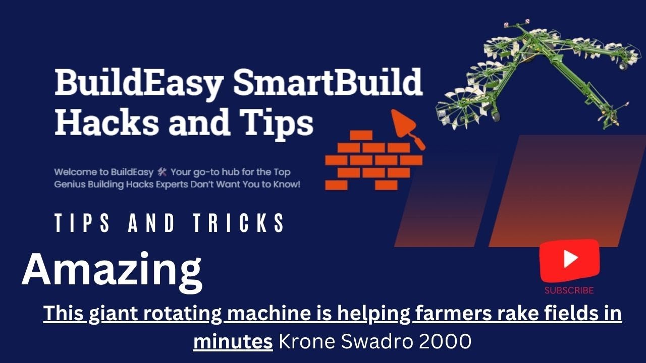 This Giant Rotating Machine Helps Farmers Rake Fields KroneSwadro 2000 ...