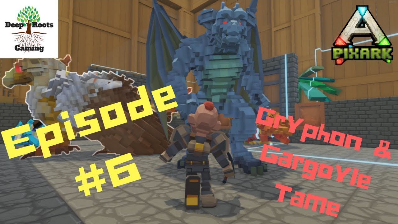 PixArk- Episode 6 - Gryphon & Gargoyle Tame! - YouTube