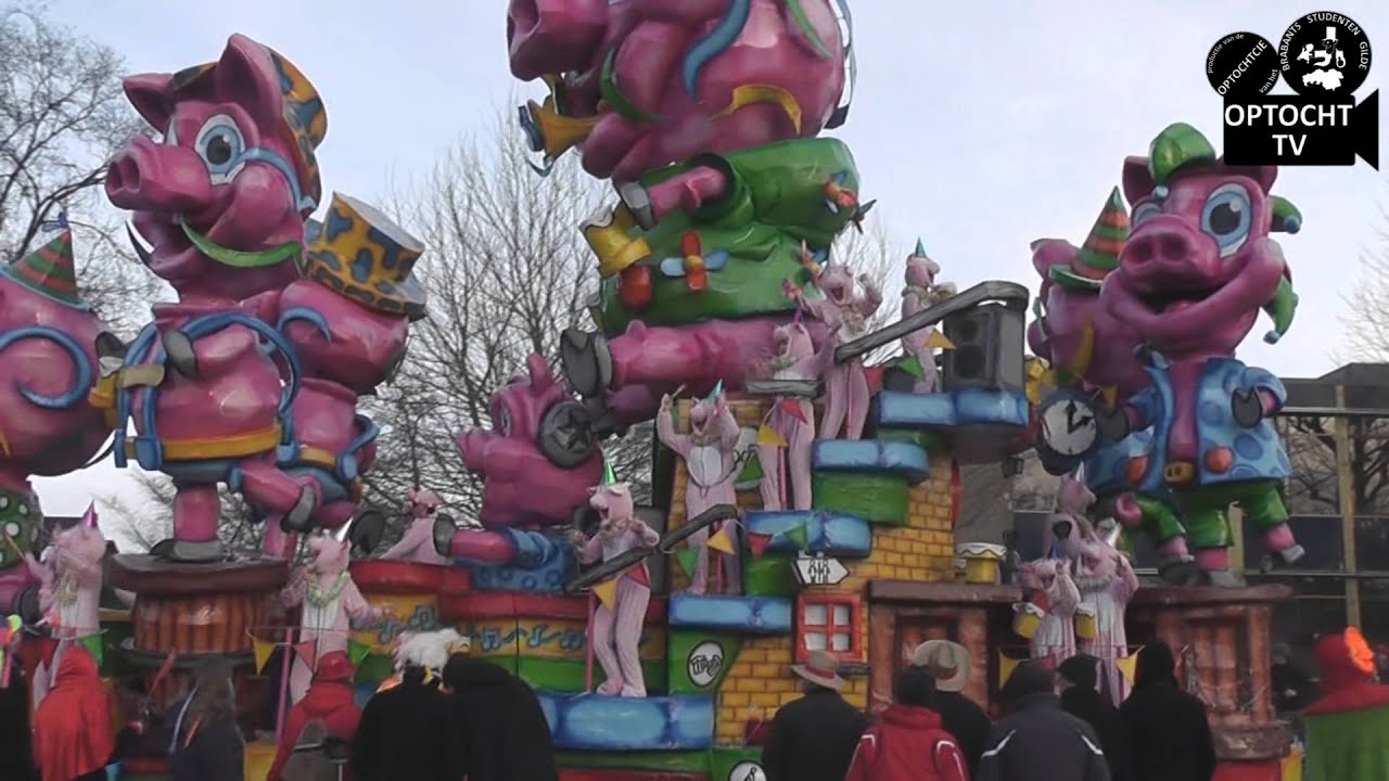 A- en B- wagens Grote Optocht Boemeldonck (Prinsenbeek) 2013 - YouTube