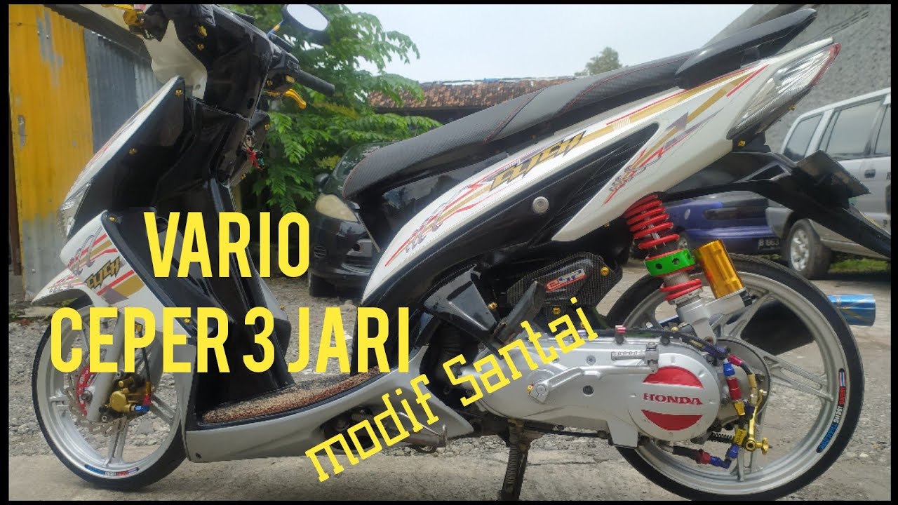 Modifikasi Honda Vario ceper ala Thailook || velg set milik beat - YouTube