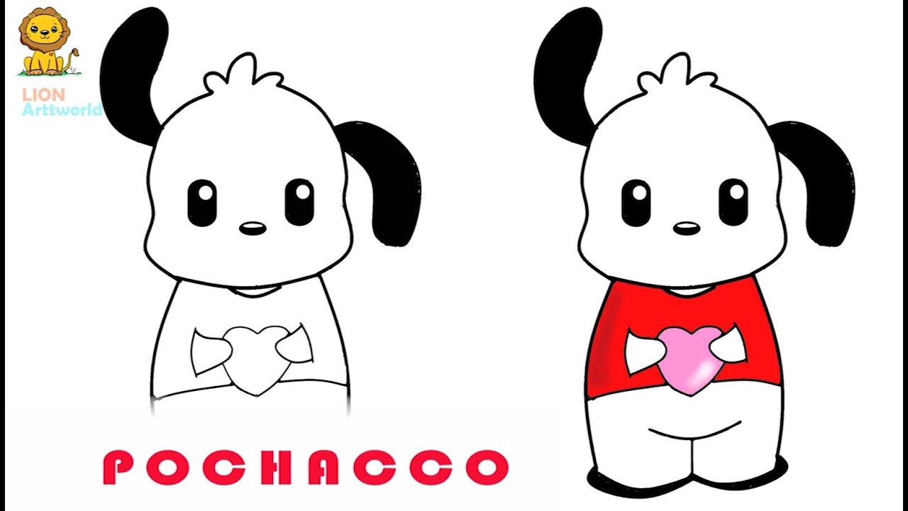 How to draw Pochacco - EASY - YouTube