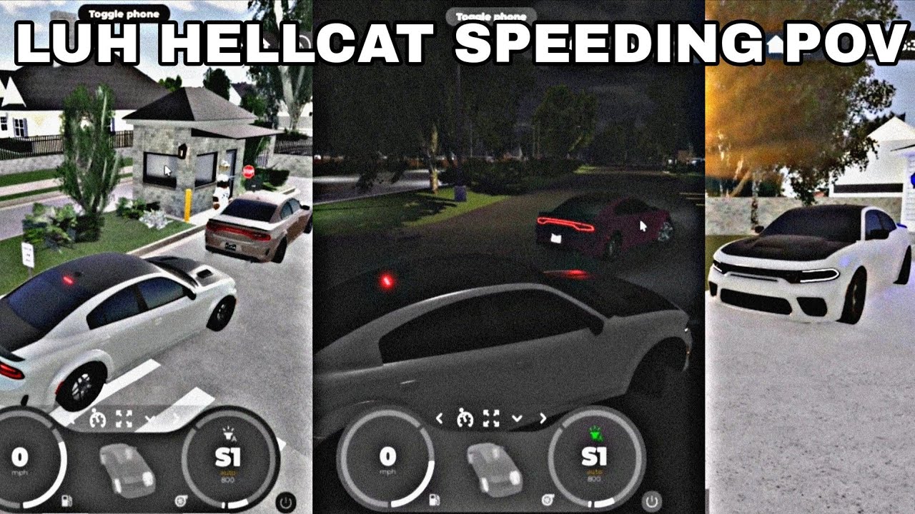 BACK IN SPEEDING IN THE HELLCAT | ROBLOX GREENVILLE | POV DRIVE - YouTube
