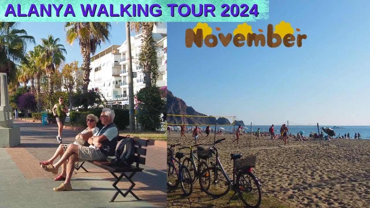ALANYA COASTAL ROAD WALKING TOUR 2024 ! ALANYA ANTALYA TURKEY TRAVEL 4K ...