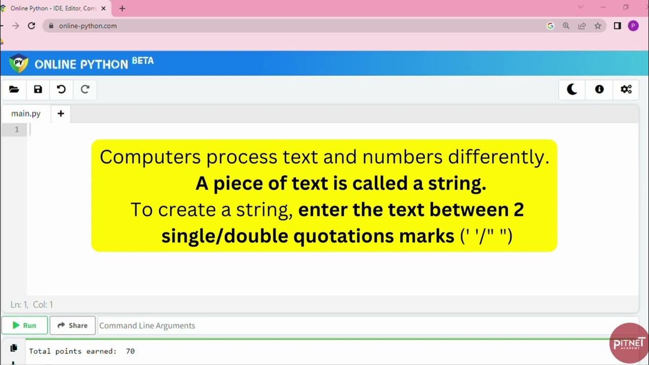 How to work with String data? | Introduction to Python episode 3 | Python for Newbies series ...