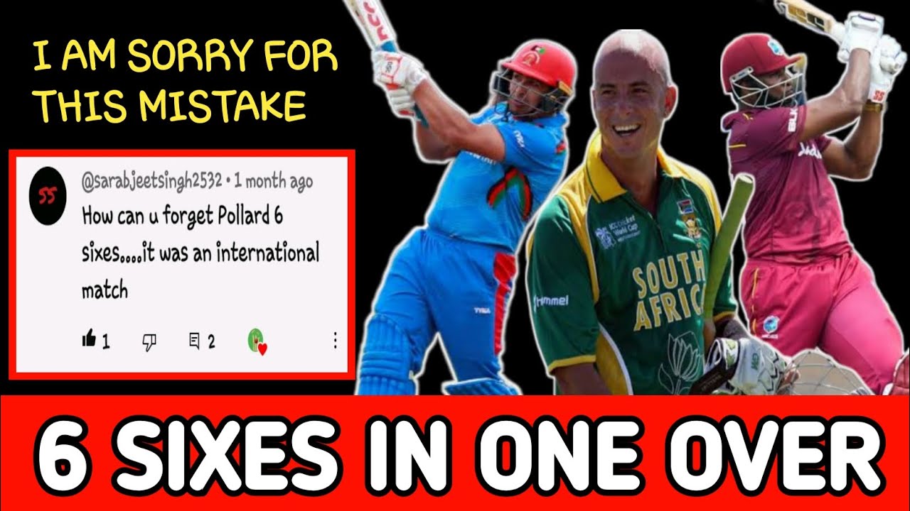 10 Cricketers Who Hit Six Sixes in One Over|Six Sixes In One Over - YouTube