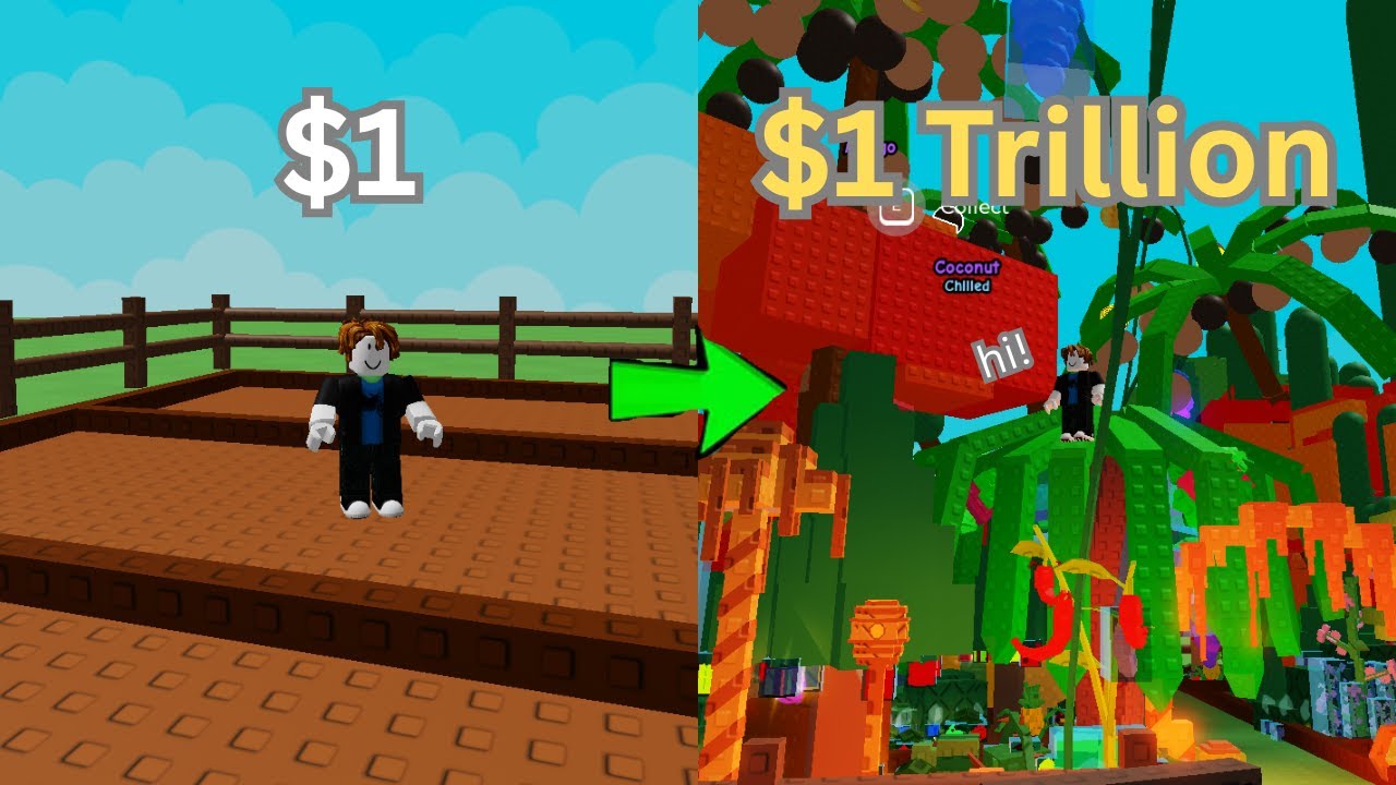 Desde $0 A $1 Trillón De Sheckles En Grow A Garden | ROBLOX - YouTube