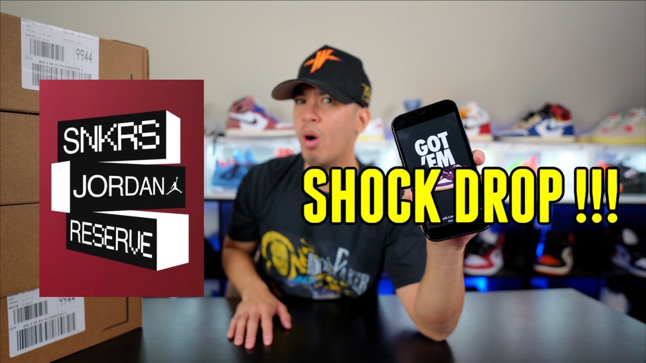 CRAZY SHOCK DROP !!! NIKE SNKR APP JORDAN RESERVE UNBOXING - YouTube