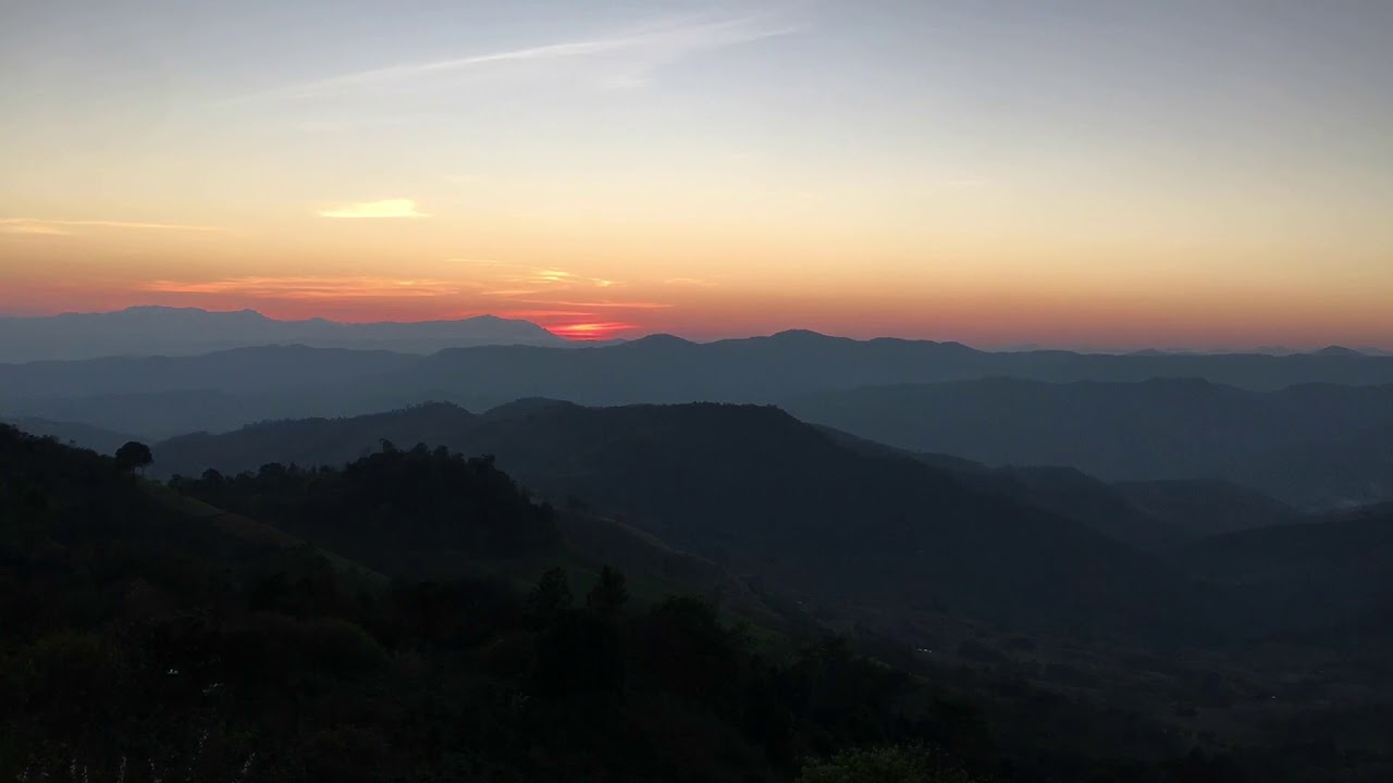 Sunset At Doi Chang, Chiang Rai - YouTube