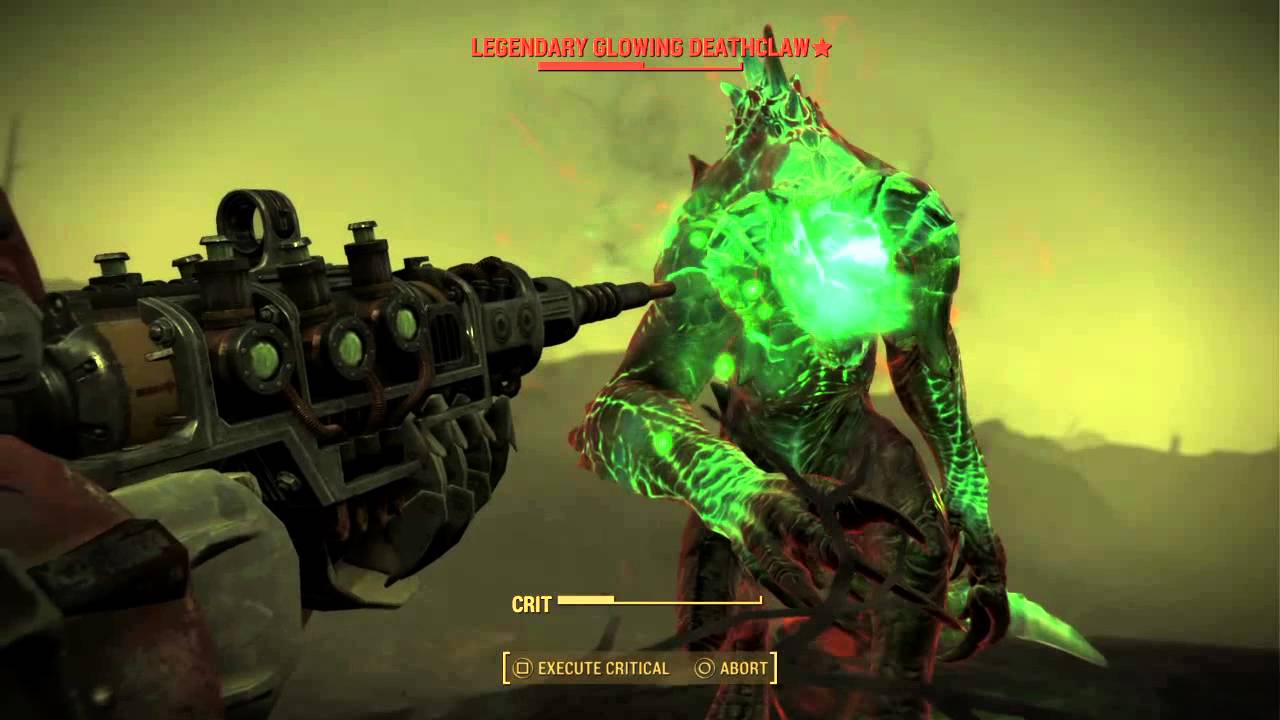Fighting a Legendary Glowing Deathclaw!!! - YouTube