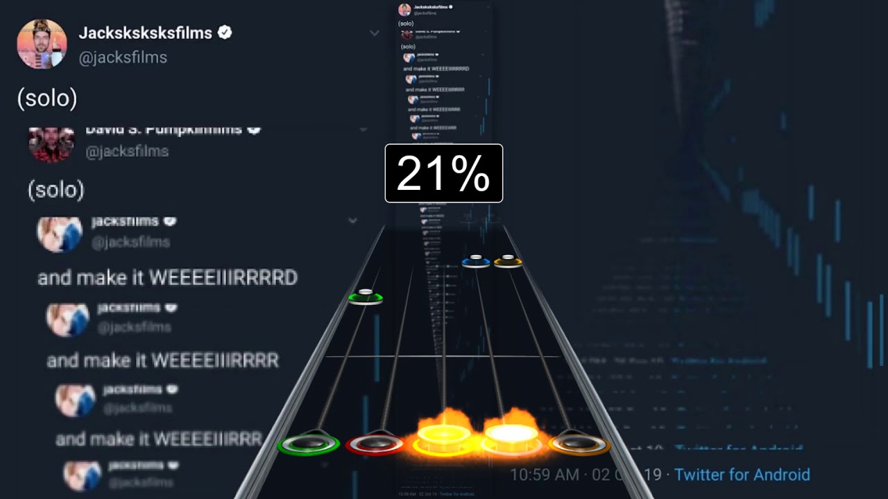 jacksfilms - Twitter for Android | Clone Hero Preview - YouTube