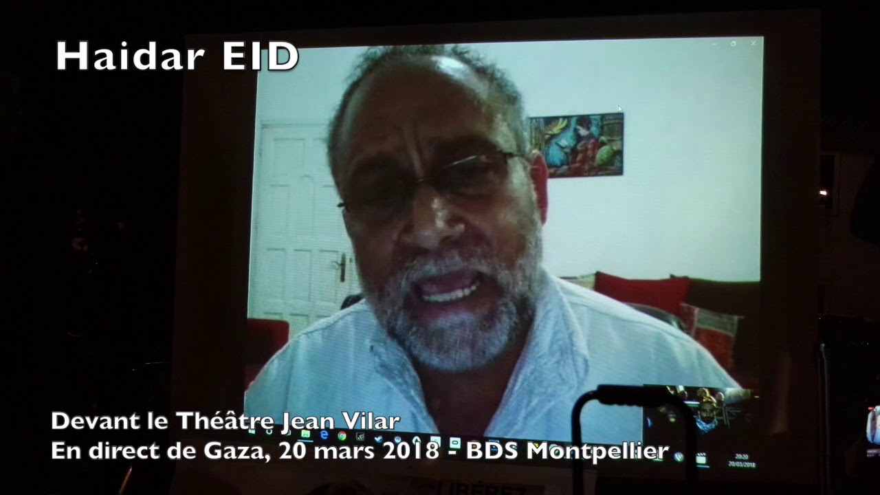 Montpellier BDS : Haidar Eid, 20 mars 2018 - YouTube