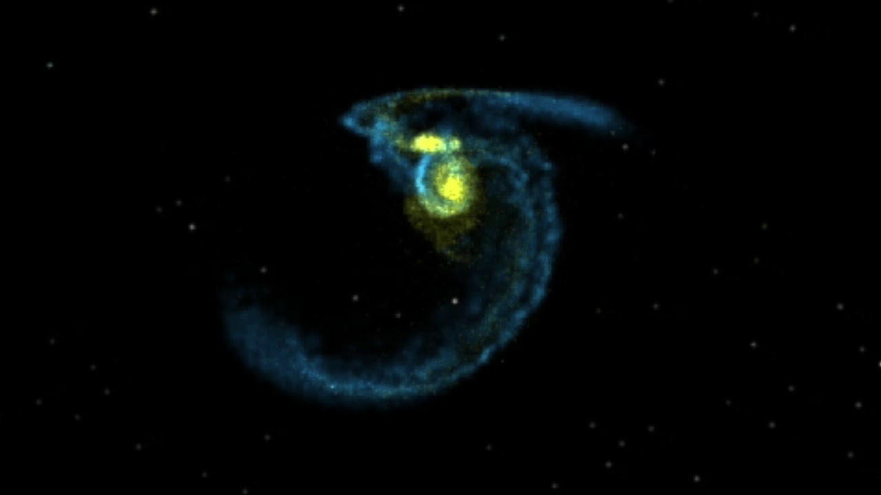 Galaxy Collision Simulation Lab - YouTube