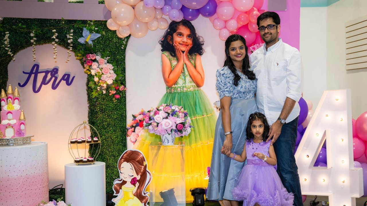 Happy Birthday | Princess Aira turns 4 | Royersford PA | USA - YouTube