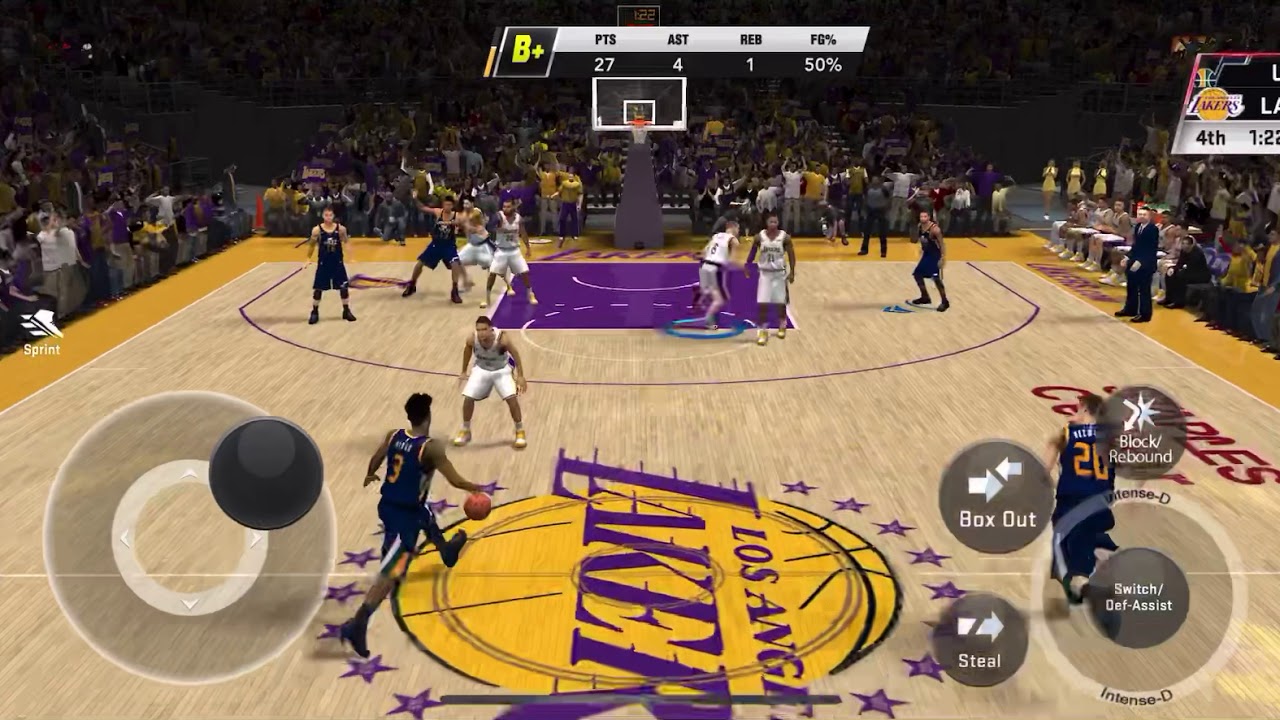 How to draw a foul NBA 2K20 ios - YouTube