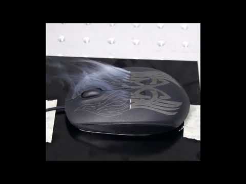 3D laser engraving on mouse - YouTube
