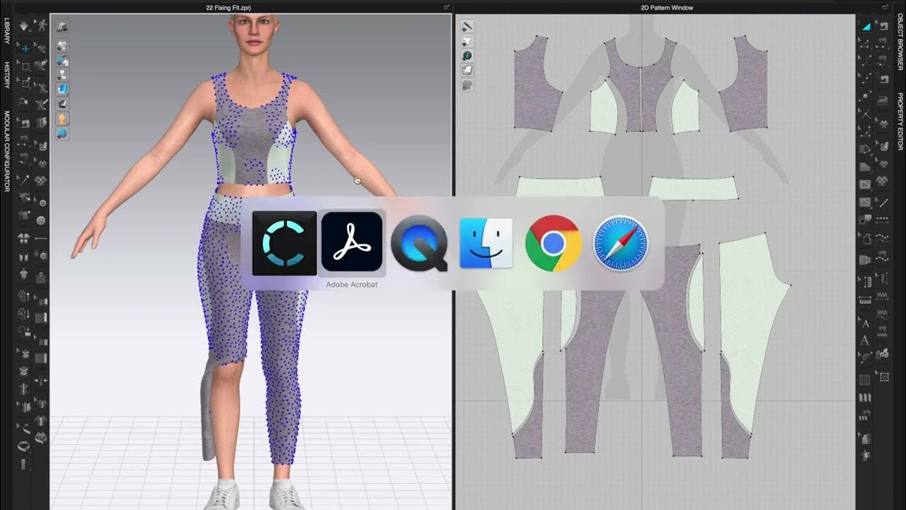 Garment Fit Maps for better fit in CLO3D - YouTube