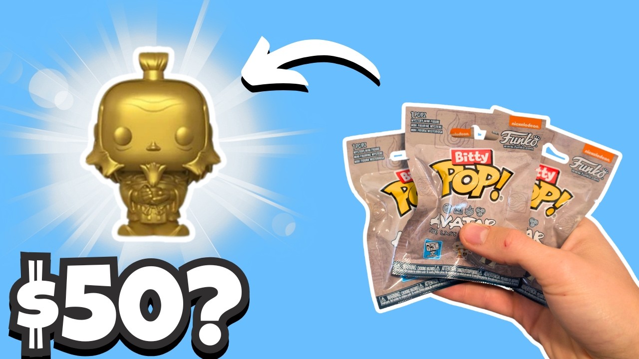 The Search For Golden Uncle Iroh! Opening Avatar Bitty Pops - YouTube