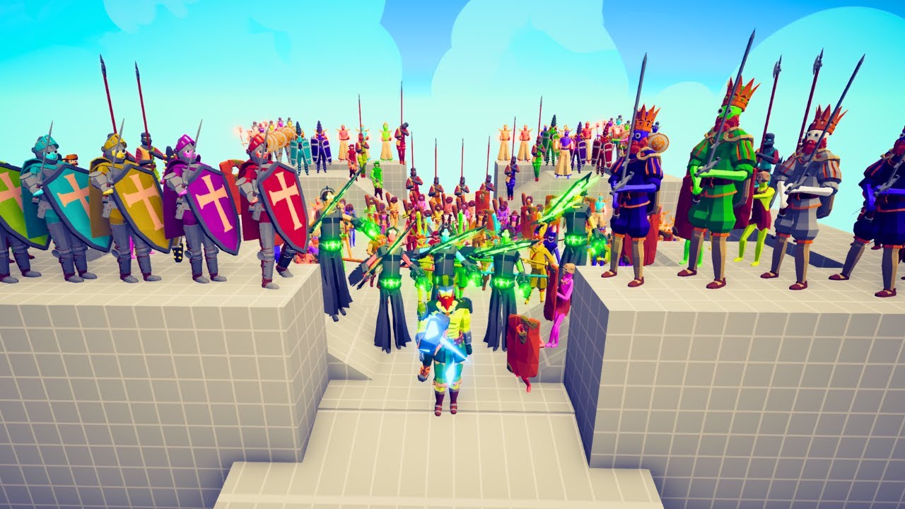 ALL MELEE UNITS FREE FOR ALL - Totally Accurate Battle Simulator (TABS ...