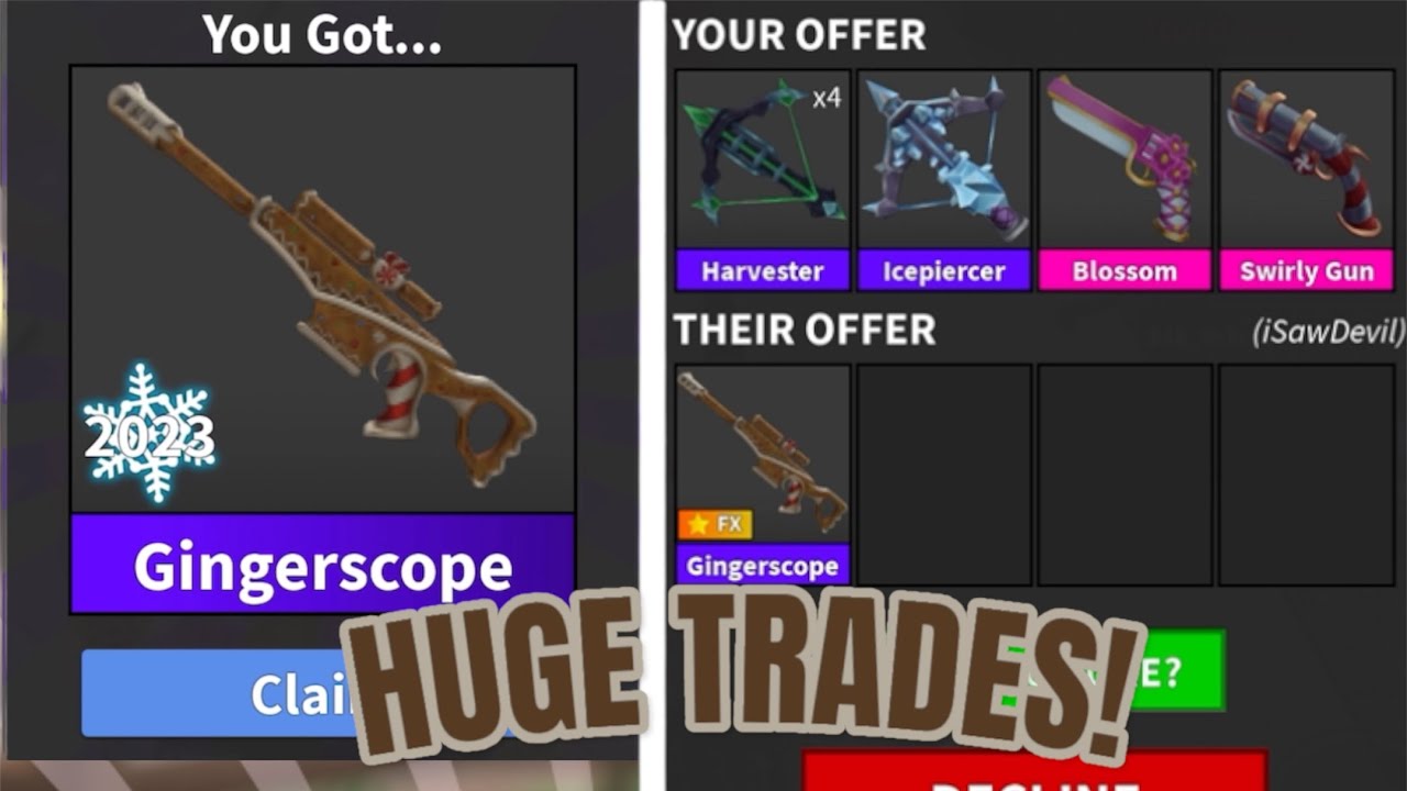 Roblox MM2 (Murder Mystery 2) | Trading part 8! - YouTube