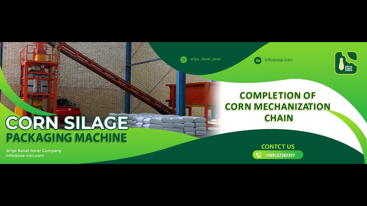 Corn Chopping Packing Silage #Packing_Machine - YouTube