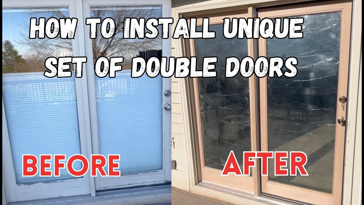 How to install a unique set of double doors for HOA rules - YouTube