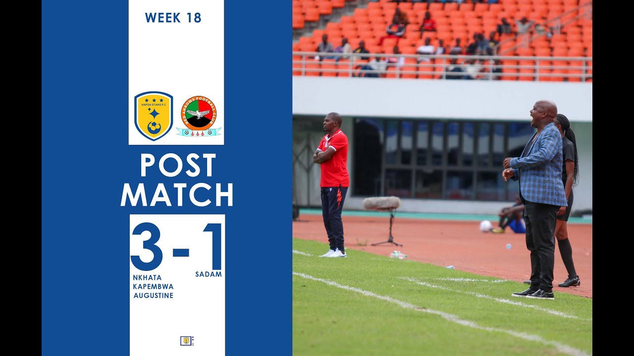 Post-match interview - NAPSA Stars coach Perry Mutapa and Arrows Coach ...