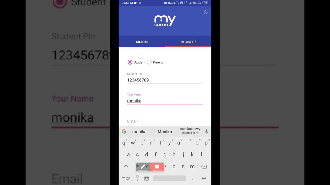How to Register in Mycamu App #Camu #mycamu #exam - YouTube