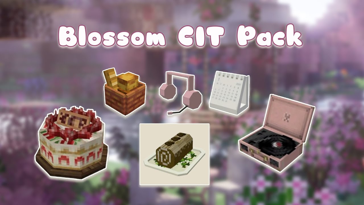 How to download and use Blossom CIT Pack [Minecraft under 1.21.2] - YouTube