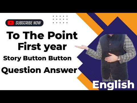 English (First Year) "Button Button" Question Answer (3 March 2025 ...