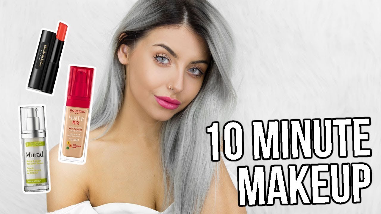 EASY 10 MINUTE MAKEUP TUTORIAL + FIRST IMPRESSIONS - YouTube