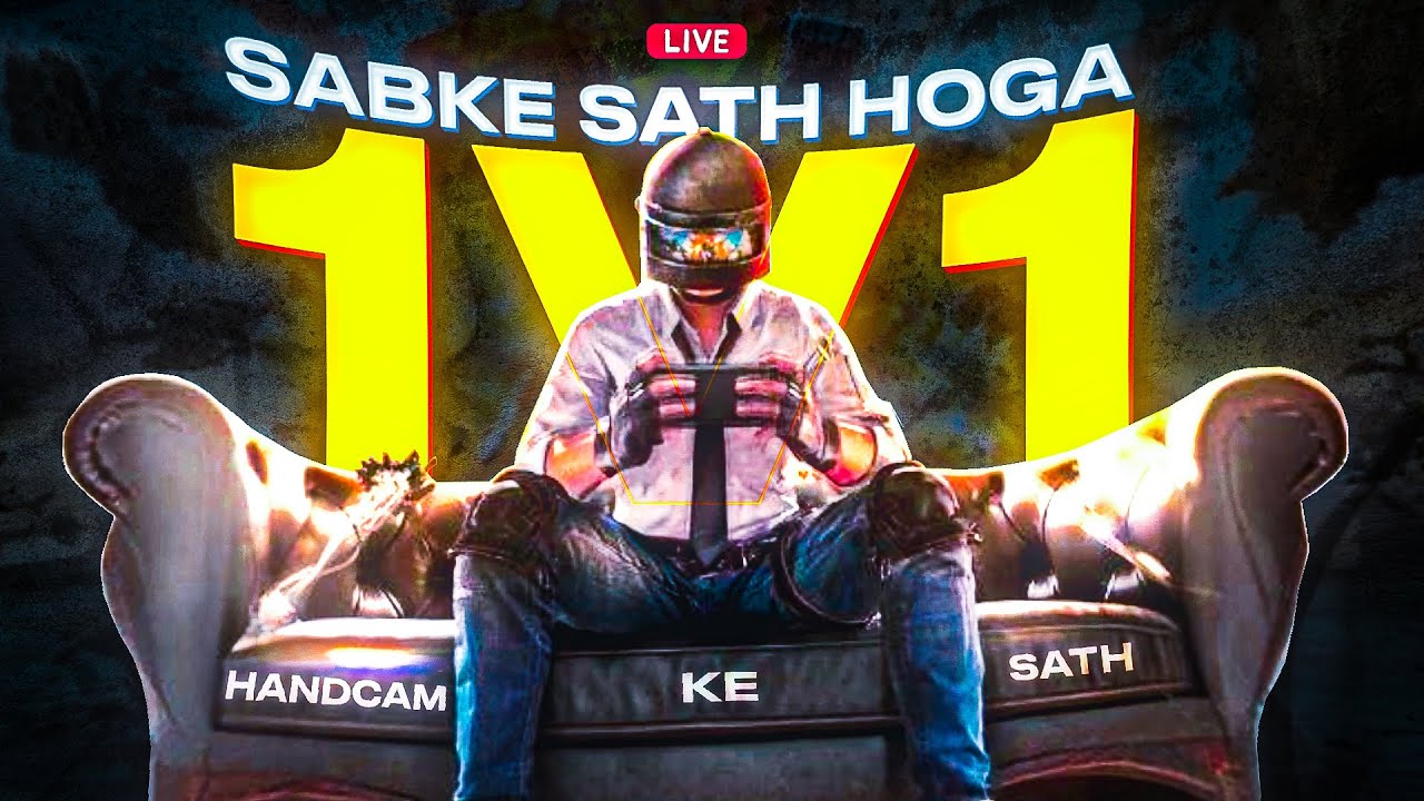 SABKE SATH HOGA 1V1 HANDCAM KE SATH - YouTube