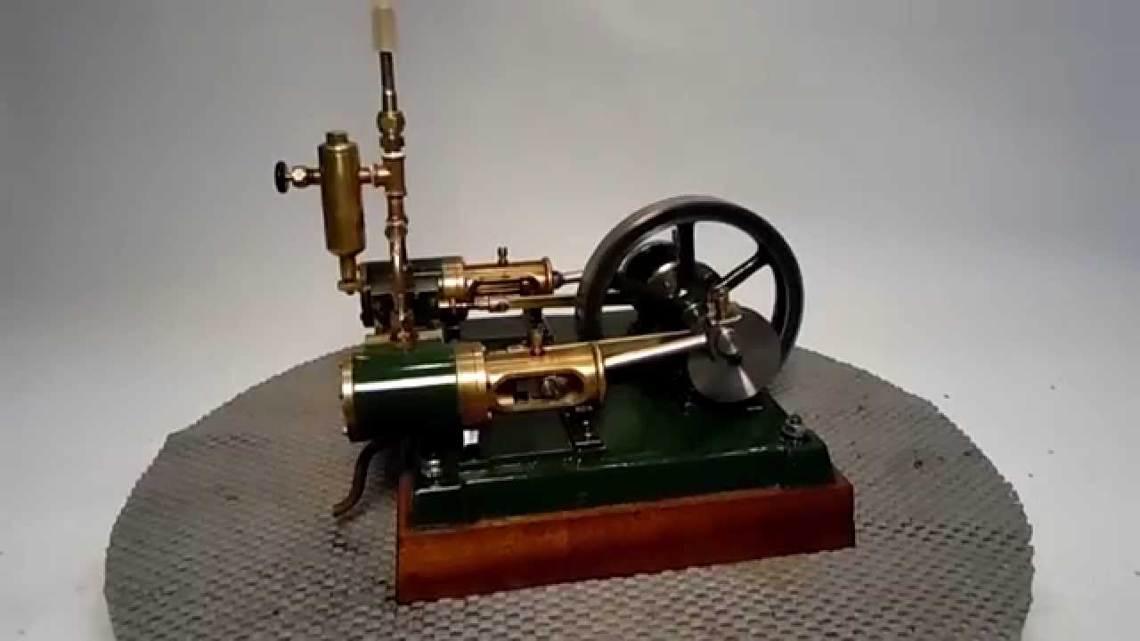 Cotswold heritage Gryphon "Double Tangye" live steam engine - YouTube