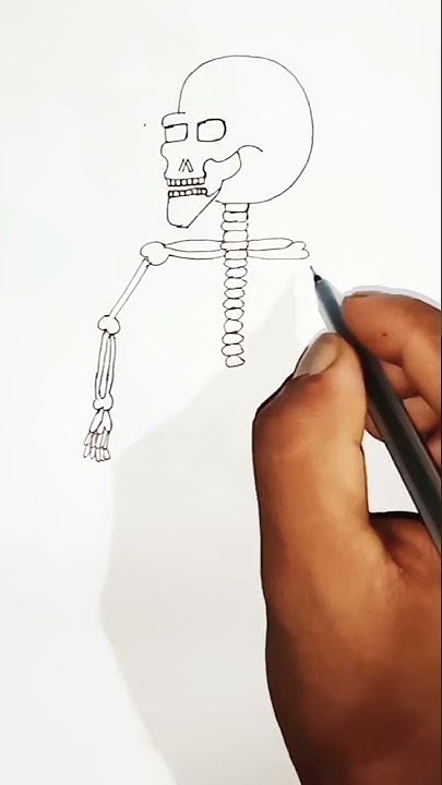 Easy Way To Draw Human Skeleton Step Bystepyoutubeshortsvideo Shorts Drakeofficial Youtube