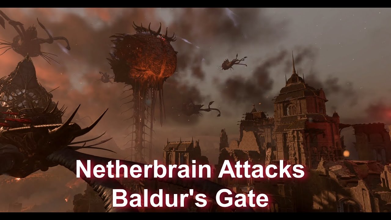 Netherbrain Attacks Baldur's Gate--High Settings 4k--Baldur's Gate 3 ...