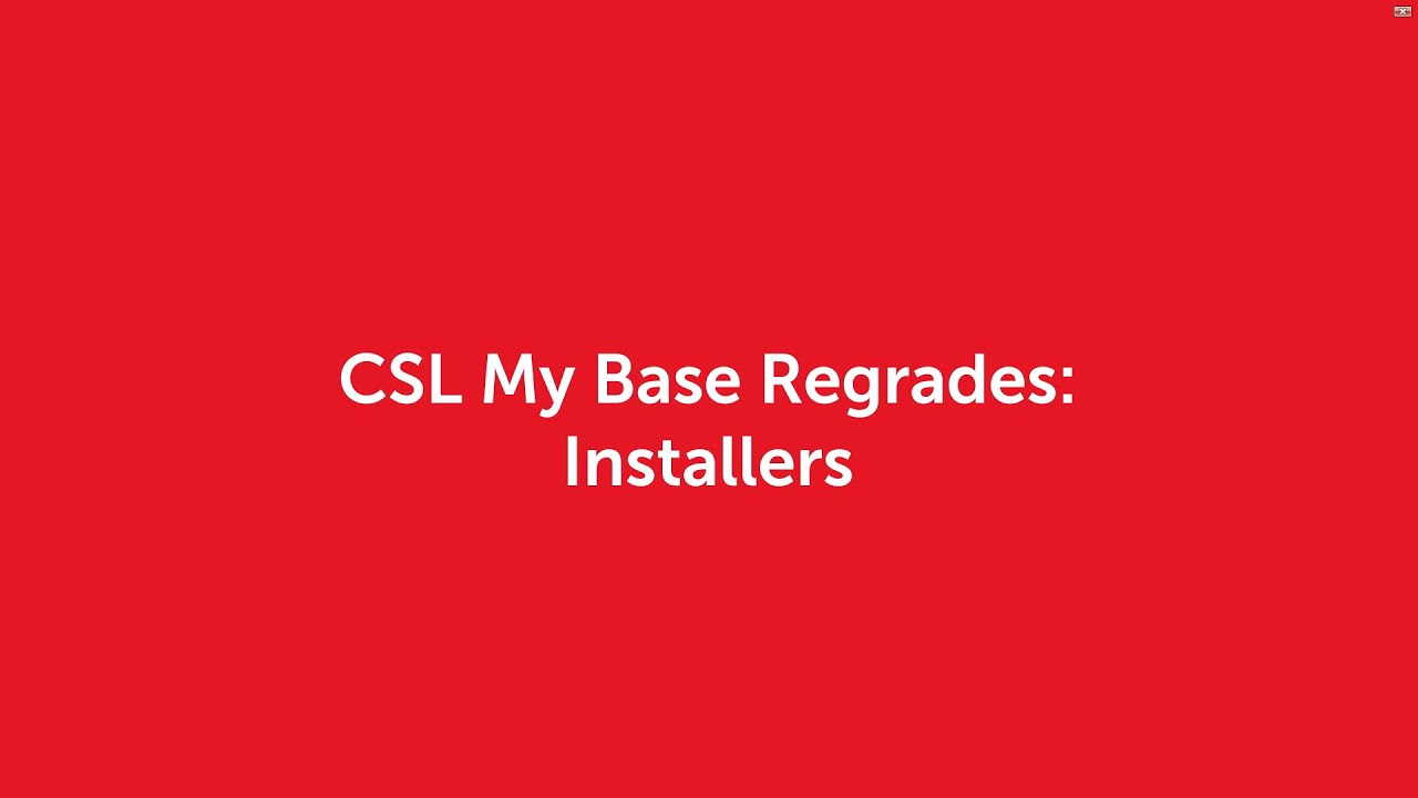 CSL My Base Regrades: Installers - YouTube