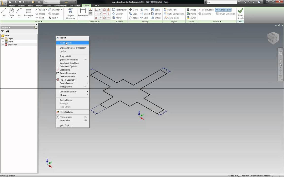 Inventor 2011 Extursion with a Draft Angle - YouTube