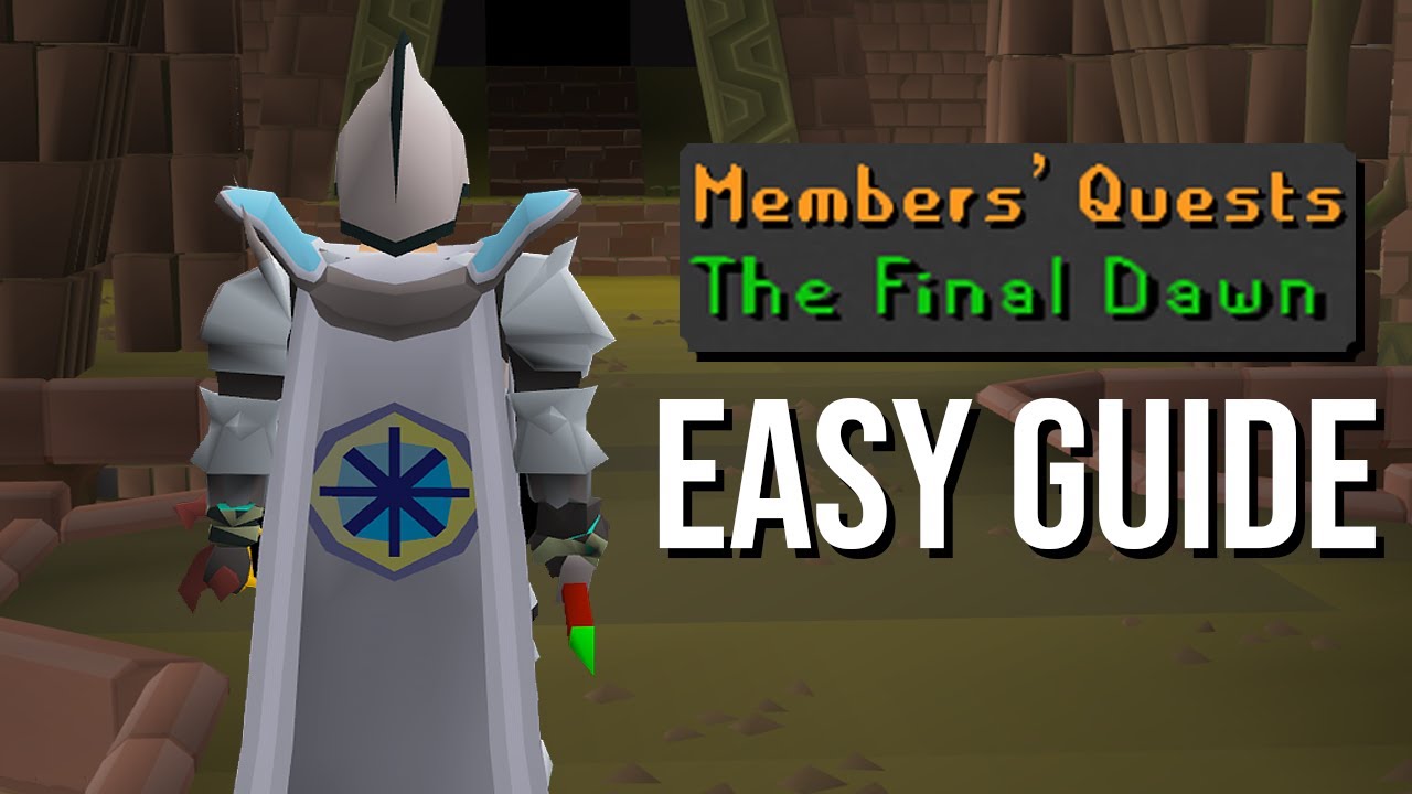 OSRS The Final Dawn Quest Guide (Fast & Simple) - YouTube