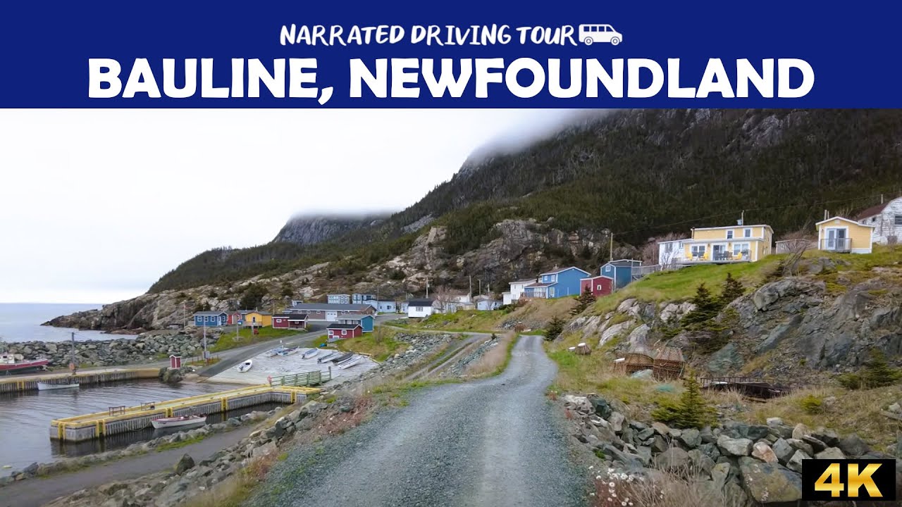 🚗 Scenic 4K Drive Through Bauline, Newfoundland 🇨🇦 | Stunning Coastal ...