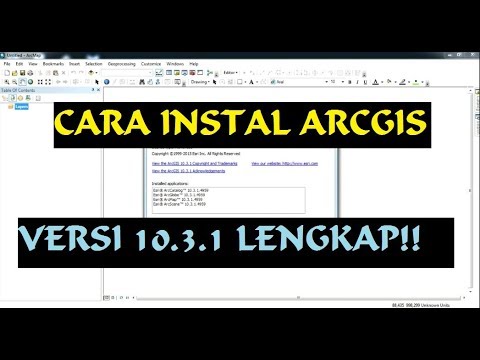 CARA INSTAL ARCGIS 10.3.1 FULL!! - YouTube