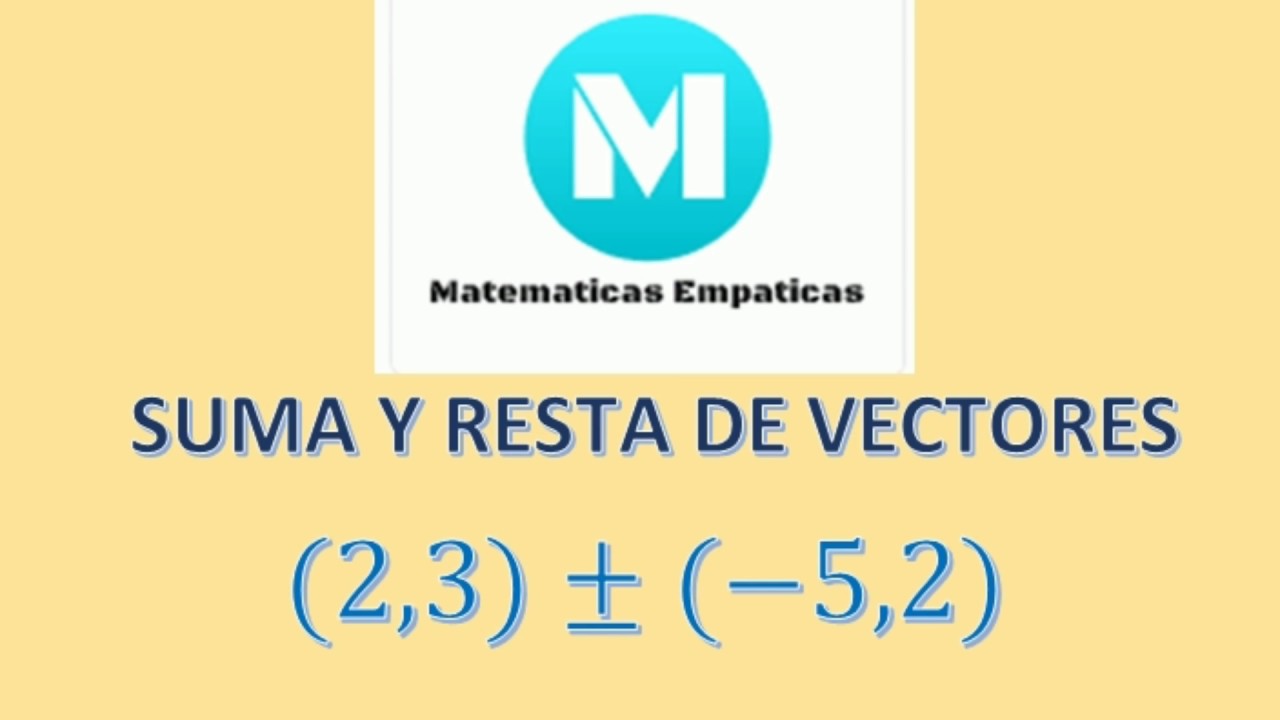 Suma y Resta de Vectores - YouTube
