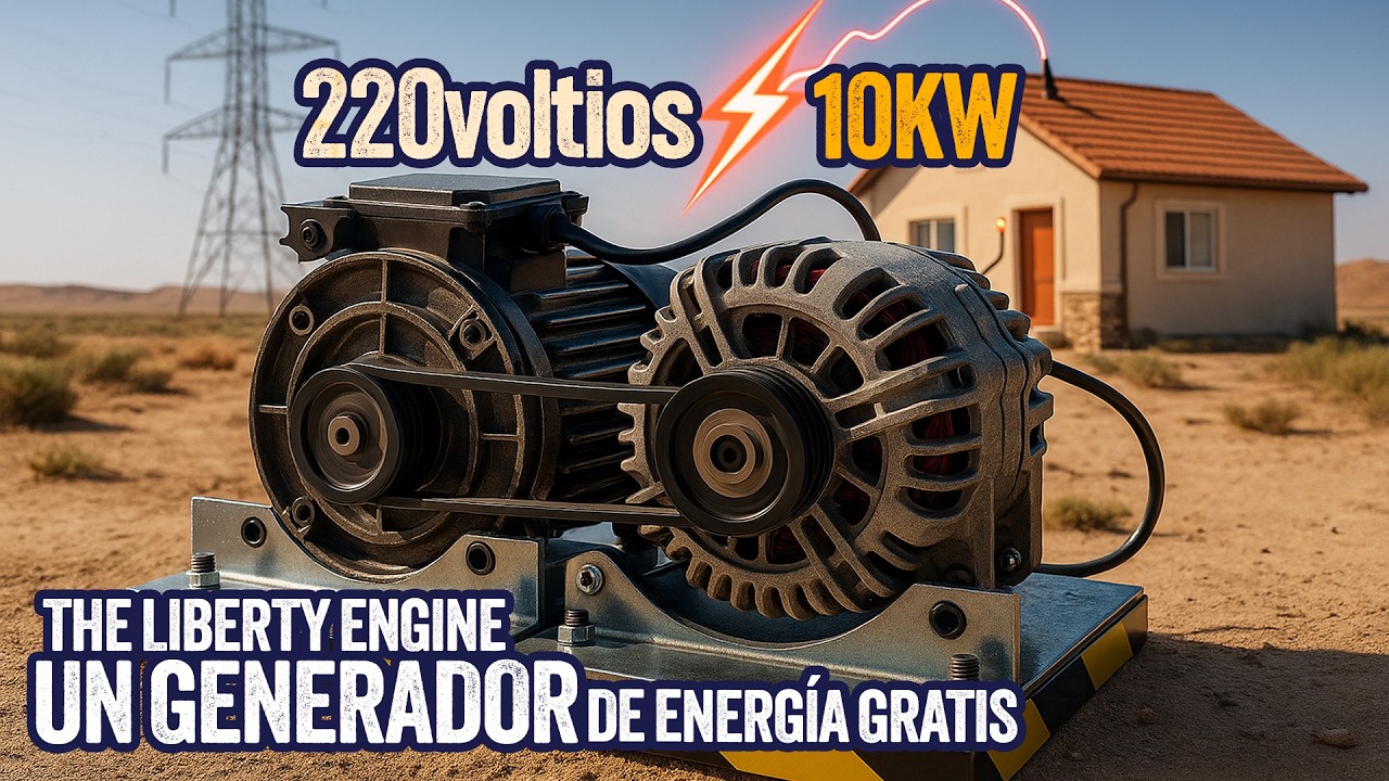 Este Alternador Modificado Autoalimentado Genera 220v y 10KW de ...