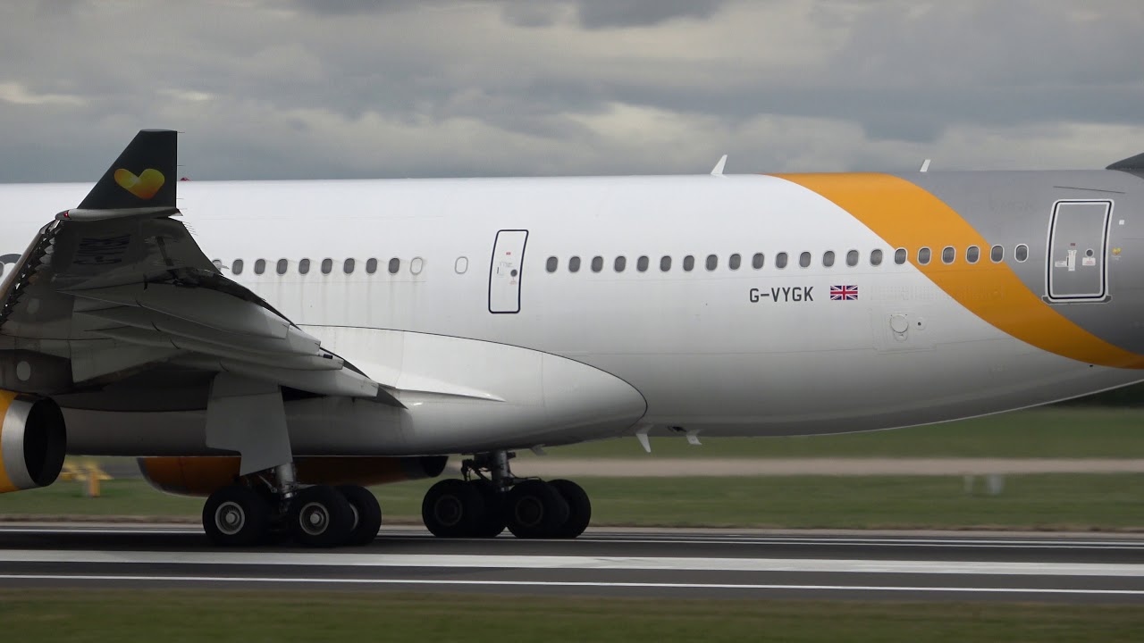 Air Tanker Thomas Cook Airlines MT2852 G-VYGK Airbus A330-243 Takes To ...