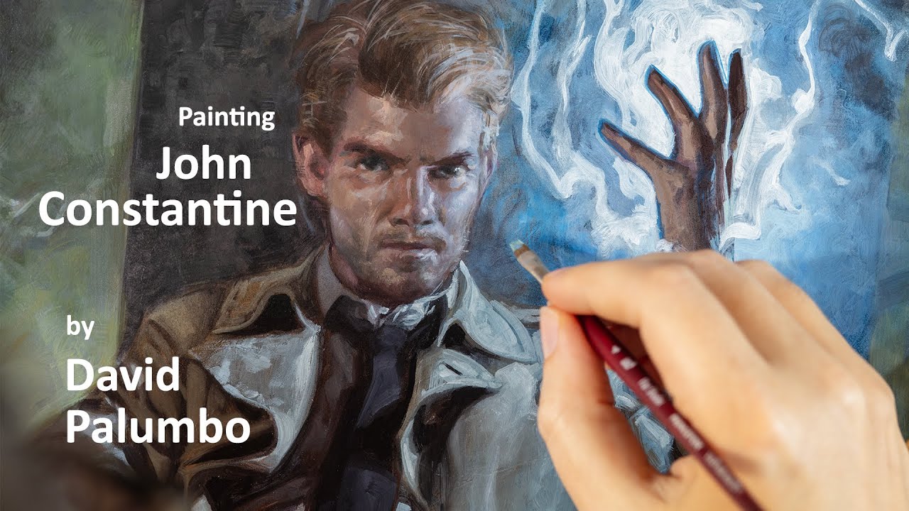 Painting John Constantine - a time lapse process video creating an ...