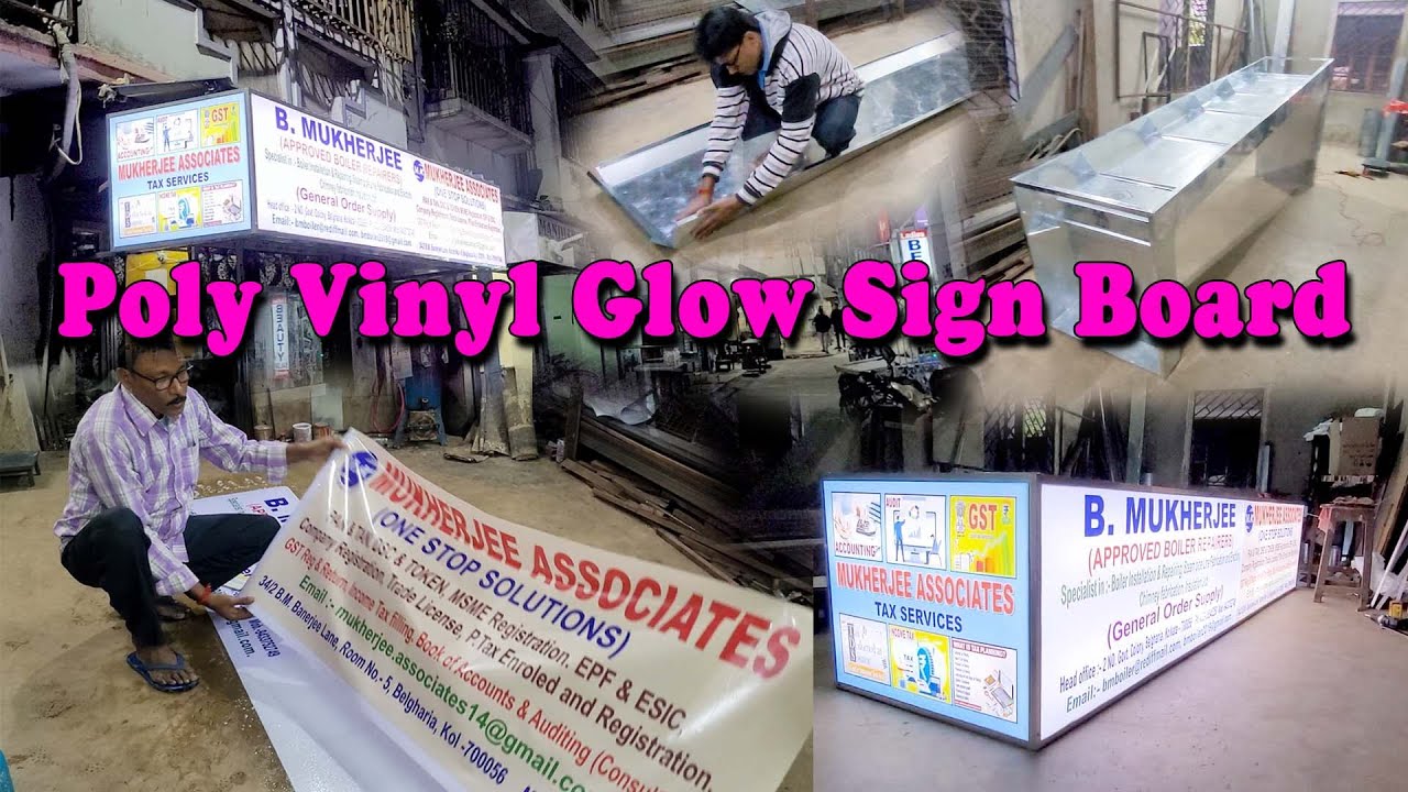 Light Sign Board Poly Vinyl | Light Sign Board Poly - YouTube