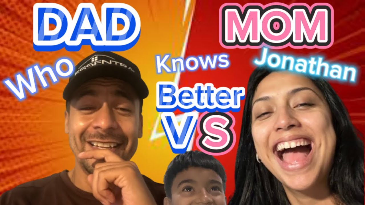 Who knows Jonathan better mom dad (Gamer j) - YouTube