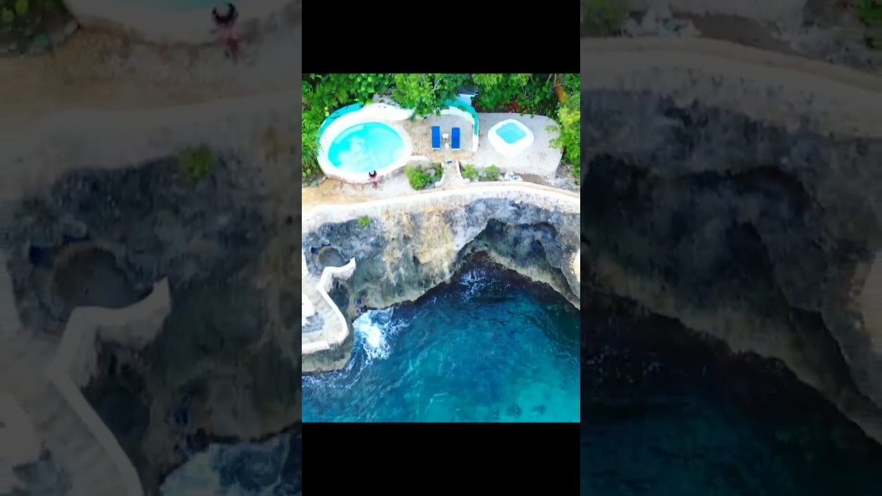 The Caves resort in Negril Jamaica - Drone footage - YouTube
