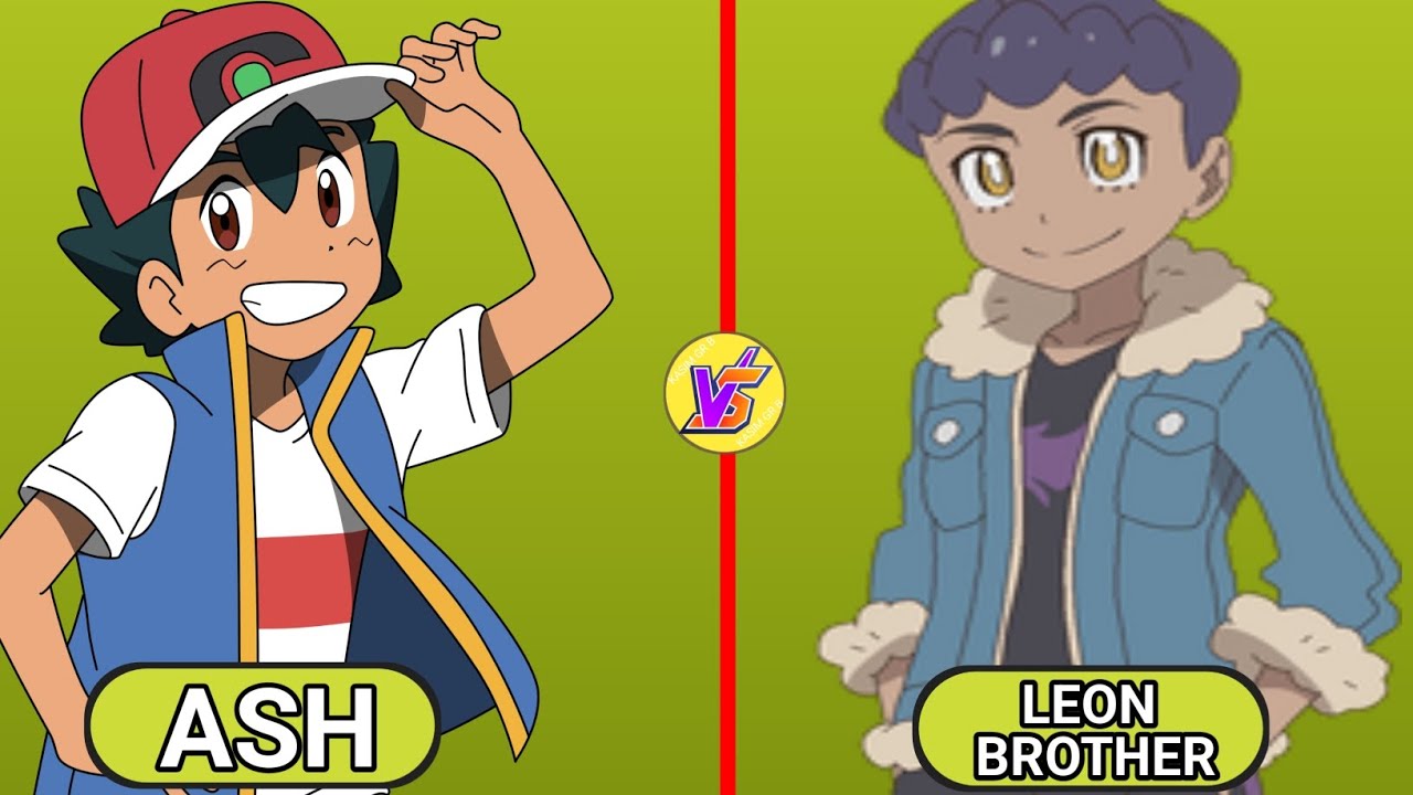 Ash vs Leon Brother legendary Pokemon battle in monster honor fight ...